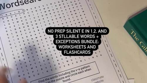 Silent E VCE Syllable Differentiated Phonics Worksheets and Decodable ...