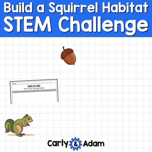 Build a Squirrel Habitat STEM Challenge Pre-k and Kindergarten Spring ...