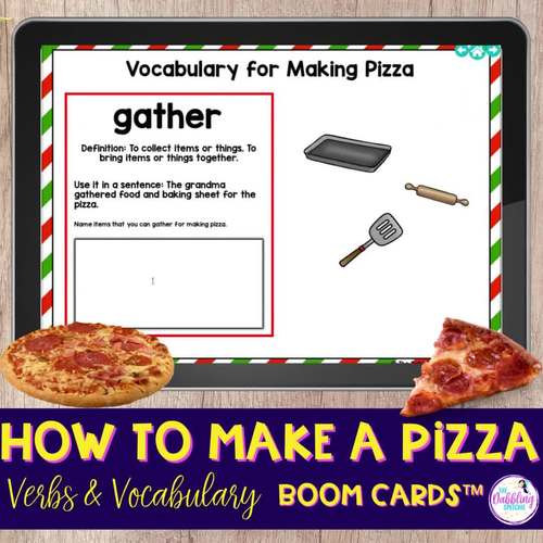 How to Make a Pizza Sequencing with Pictures Boom Cards™ | TPT