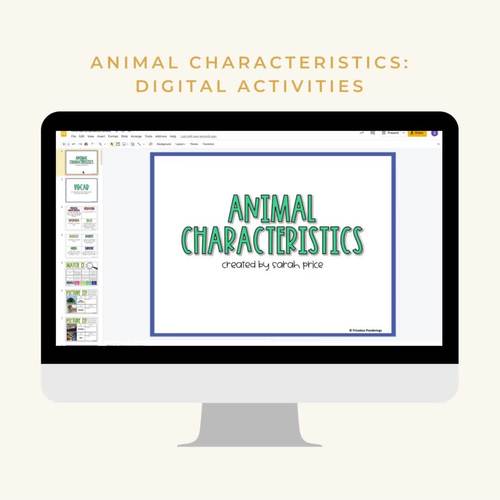 Animal Characteristics Digital Activities by Sarah Price - Priceless ...