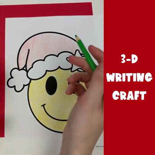 Christmas | 3D Craft | Writing Activity by Learning with Kiki | TPT