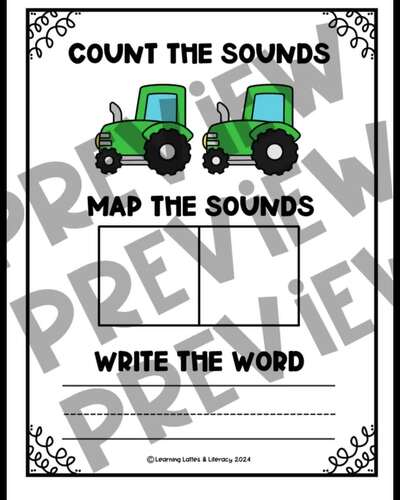 Science of Reading Orthographic Word Mapping Mats Farm Theme Sound ...