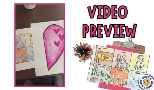 Valentine’s Day “Heart Full of Love” Drawing Craft | Things I Love | No ...