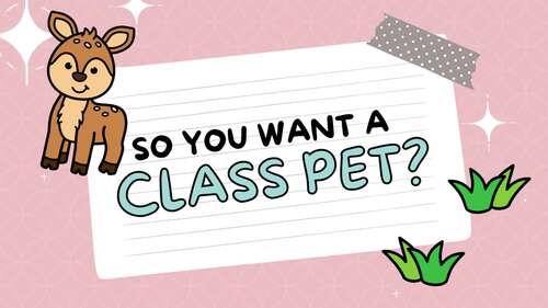 Doe Class Pet Journal *Editable by Ms. Jenessa's Desk | TPT