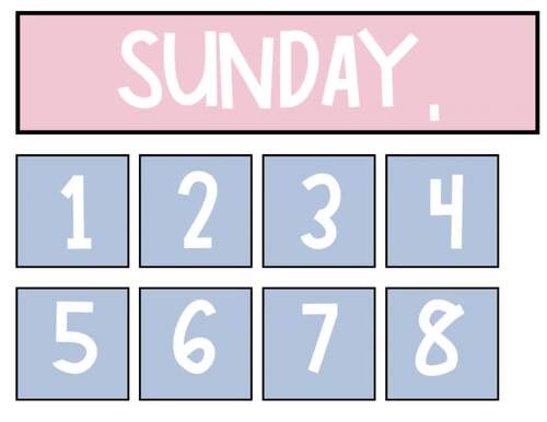 Pastel Flip Calendar with Two Fonts and Editable Version l Coquette ...