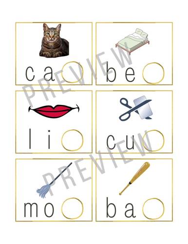 CVC Ending Letter Sounds Task Cards | Literacy Centers | TpT