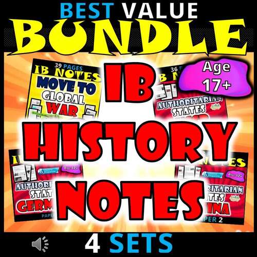 IB History Notes Bundle | 4 Exam-Ready Study Guides for IB Students
