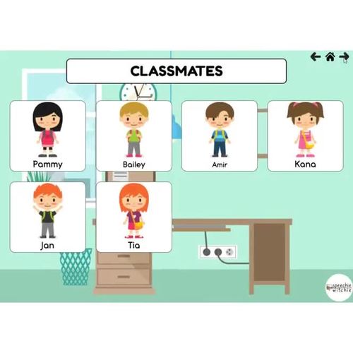 Back to Virtual School Story Speech Therapy WH Questions Sequencing ...