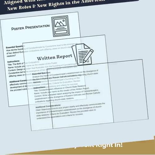 The Role of Women in the Westward Expansion • PBL Choice Board — HSS 8.8.3