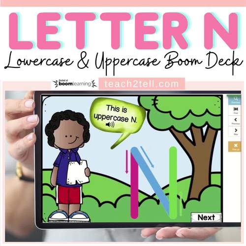 Alphabet Letter N of the Week Boom Digital Cards by Teach2Tell | TPT