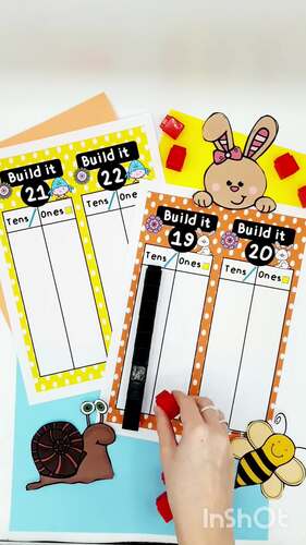 Spring Place Value Activity Tens and Ones Kindergarten 1st Grade 2nd Grade