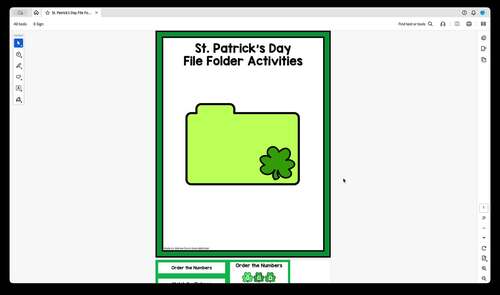 St. Patrick’s Day File Folder Activities | Autism Work Tasks | TPT
