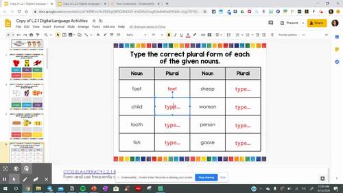 L.2.1 & L.2.2 Language Review - Digital Google Slides™ Activities BUNDLE