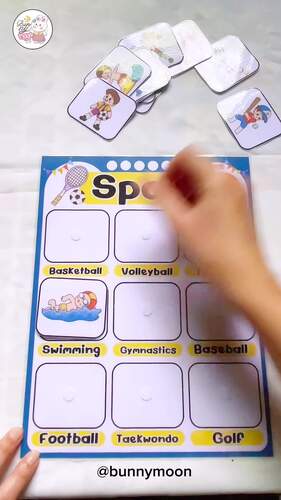 Flash cards Job, Sport and Routine by Bunnymoon | TPT