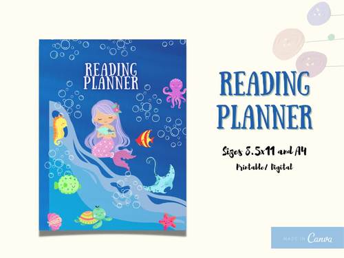 Mermaid Reading challenge Journal Summer reading challenge | TPT