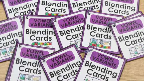 Vowel Variants Blending Cards 2,000 Included Cards Science of Reading ...