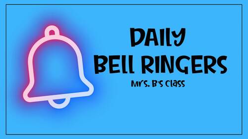 Daily Bell Ringers | Morning Work | 180 Days Digital Resources | TPT