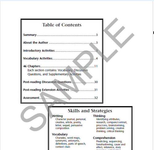 Chasing Redbird Novel Units® Teacher Guide Novel Study | TPT