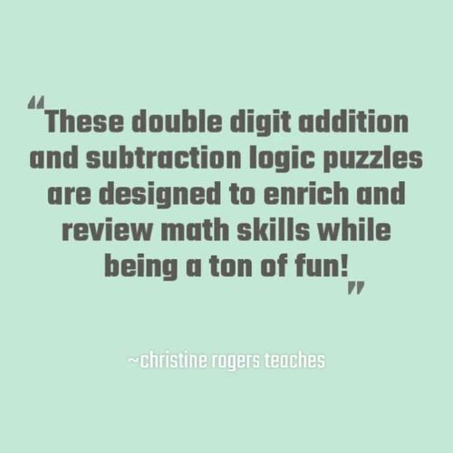 Dollar Deal St Patricks Day Math Logic Puzzles Double Digit Addition ...