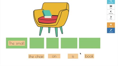 Sentence Builder | Expanding Utterances (Adj + Noun + Verb + Prep + Noun)