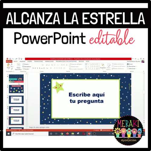 ALCANZA LA ESTRELLA. Juego editable interactivo Power Point. (Distance ...