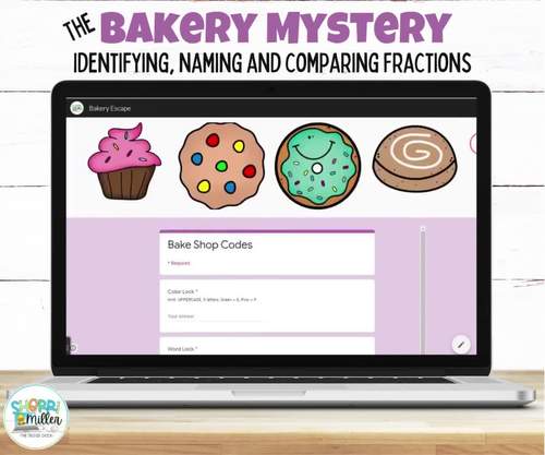 Fractions Digital Escape Room - The Bakery Mystery | Distance Learning