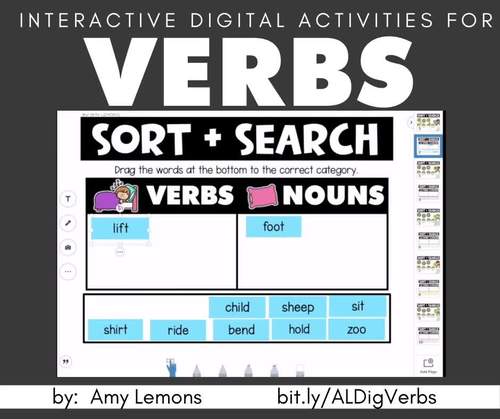 Digital Activities for VERBS {Seesaw, Google Slides, PowerPoint} by Amy ...