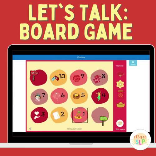 Chinese (Lunar) New Year Conversational Skills Board Game Boom Cards™
