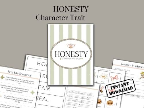 Honesty Character Trait Unit Study for Kids | PreK–4th Grade | Morning ...
