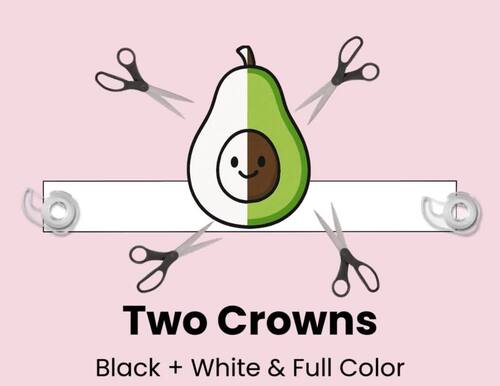 Avocado Crown / Mask / Costume / Animal / Headband ** Two Crowns