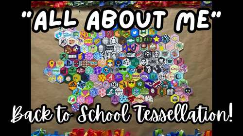 "All About Me" Collaborative Tessellation | Math/Art BACK TO SCHOOL ...