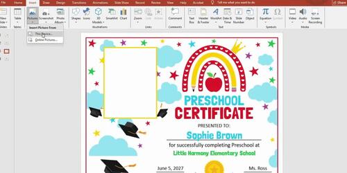Editable Graduation Certificate, Diploma, Preschool & Beyond, Any Grade ...