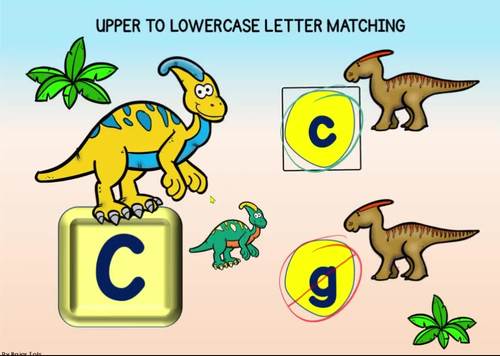 Dinosaurs Literacy Boom Cards Letter Recognition - Parasaurolophus