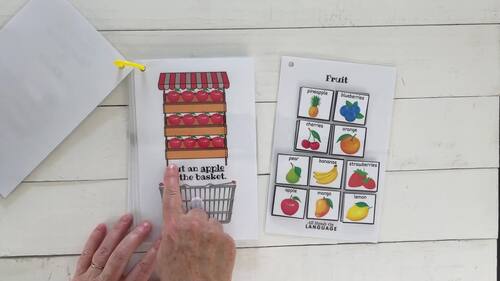 Grocery Shopping for Fruit Interactive Mini Book with Choice Board and ...