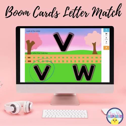 Alphabet Letter Match: Digital Task Cards with BOOM CARDS™ | Distance ...