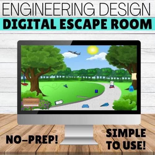 Engineering Design Process Escape Room - A Digital Breakout Review Activity