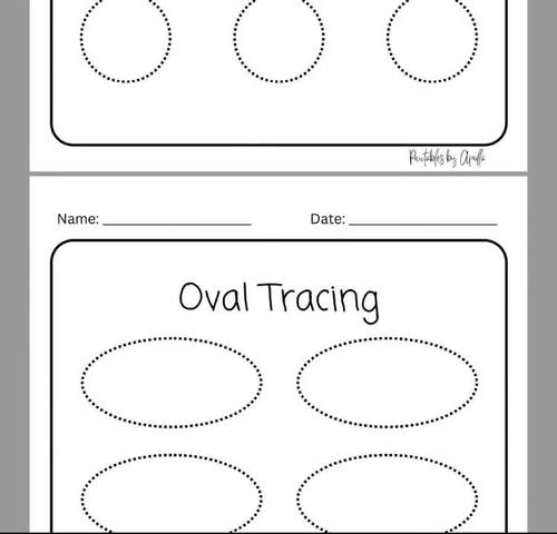 Shape Tracing Pages by Printables by Apolla | TPT