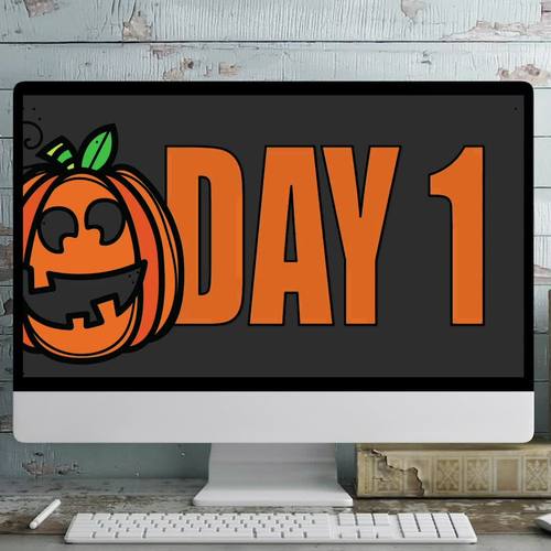DIGITAL Kindergarten SKILL REVIEW Halloween Theme by Deanna Jump
