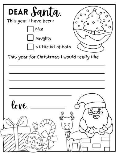 Letter to Santa- Christmas writing- No Prep! by Teach Practically