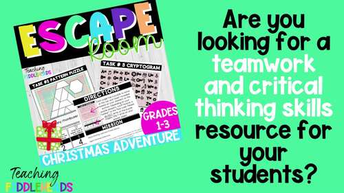Christmas Escape Room | Math & ELA Skills | Critical Thinking Skills