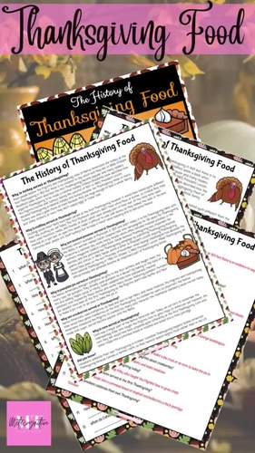 Thanksgiving Reading Comprehension Worksheets Bundle by Metacognitive ...