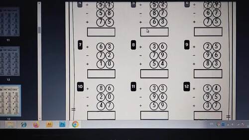 100 Days Math Drills : 2-Digit Addition and Subtraction Practice Sheets