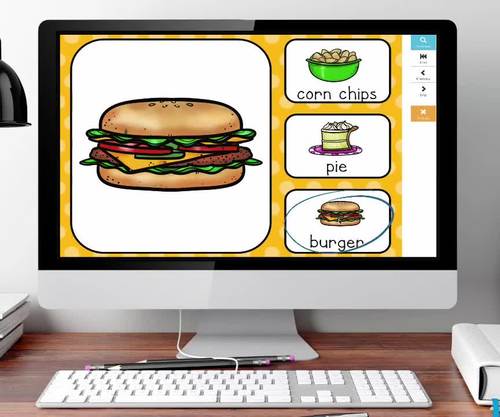 Food Matching Activity Boom Cards - Snacks Junk Food Drink - Life Skills