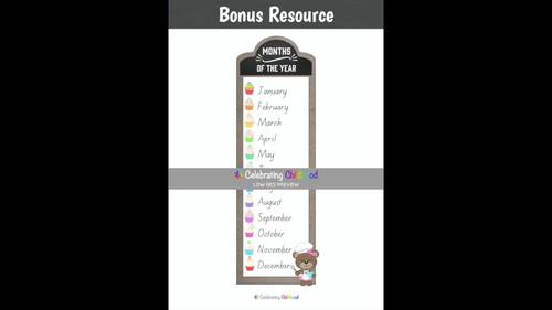 Birthday Display QLD Beginners Font by Celebrating Childhood | TPT