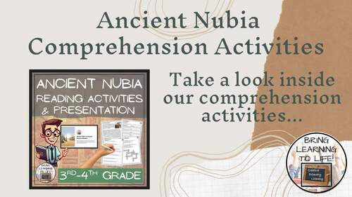 Ancient Nubia Close Reading Passage & Comprehension Activities | 3rd ...