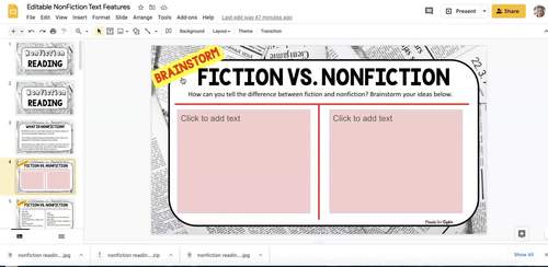 Digital Nonfiction Reading and Text Features Activities by Create Dream ...
