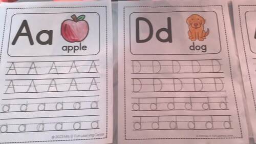 Back to School A to Z FUN Letter Tracing & Free Writing Activities ...