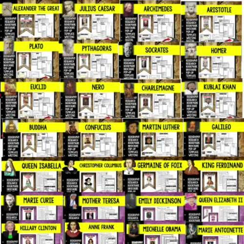 Beethoven Biography Research, Bookmark Brochure, Pop-Up Writing Google