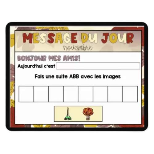 Message du Jour novembre | French Message of the Day November | TPT