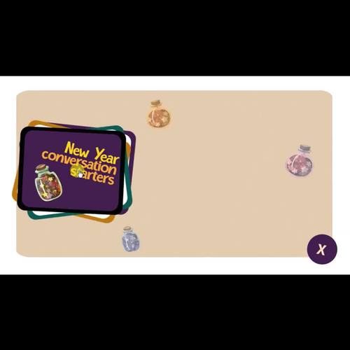 New Year Conversation Starters Printable Cards, ice breakers, writing ...